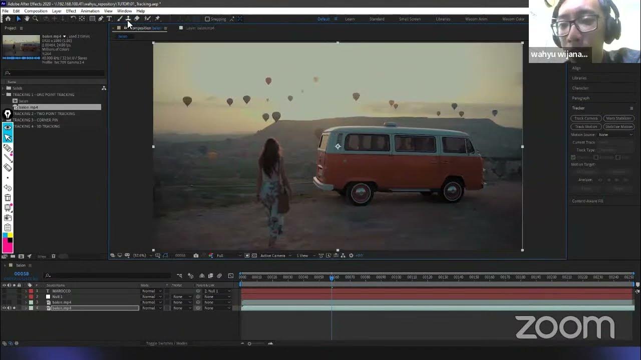 belajar VFX & Digital Compositing Techniques ( green sceen, rotoscope & camera tracking ) - YouTube