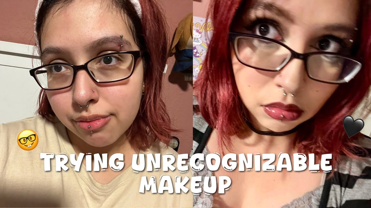 trying ‘unrecognizable’ makeup 🖤 - YouTube