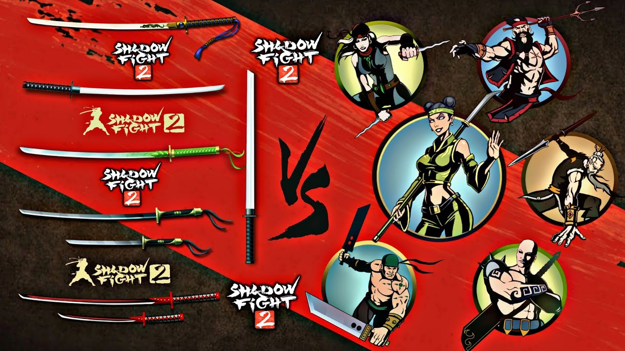 Shadow Fight 2 | All Katana vs Wasp and Bodyguards - YouTube