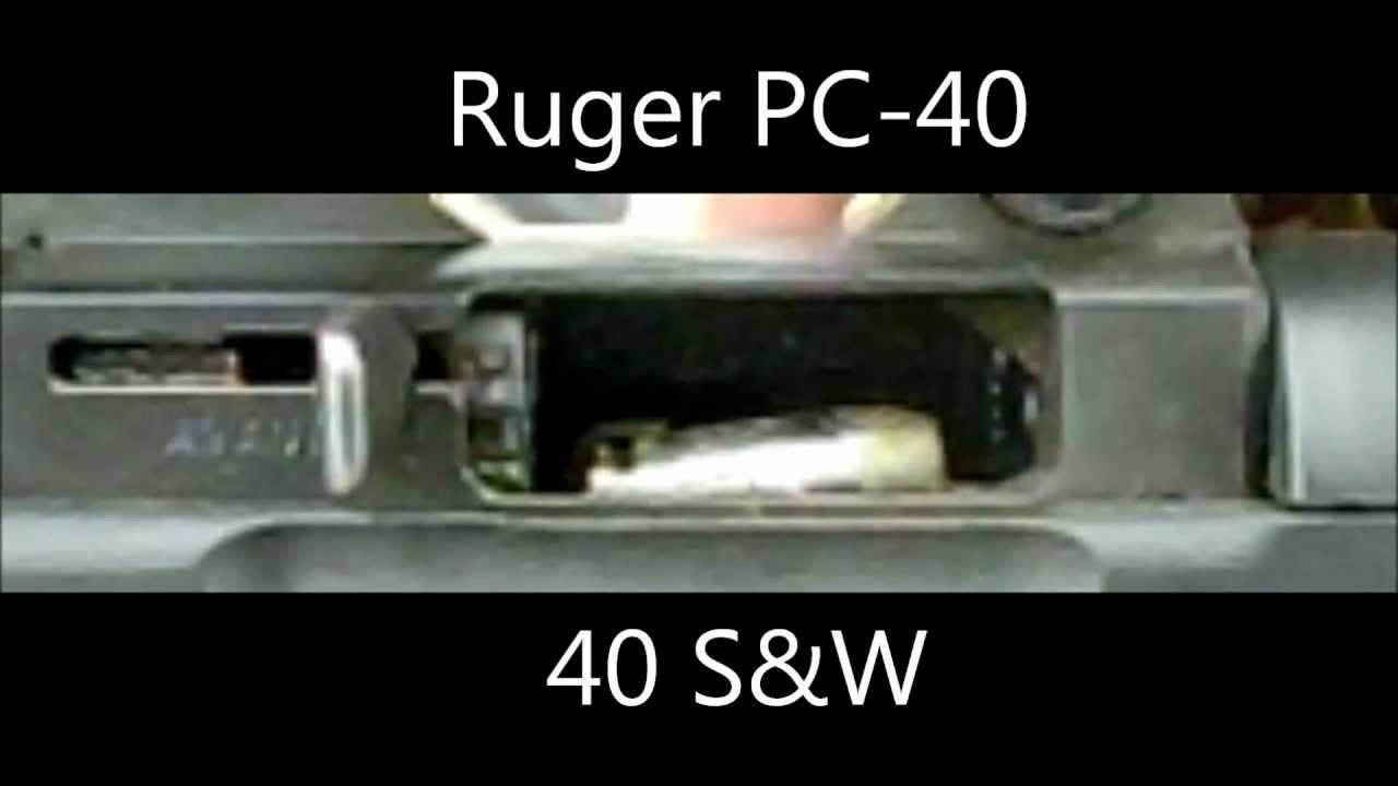 Ruger PC-40 High Speed Video - YouTube