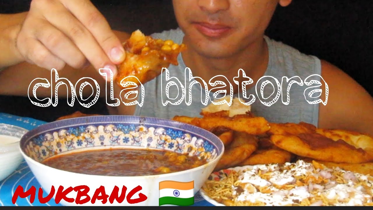 EATING CHOLA BHATURE/NAMKEEN CHAT/DAHI 🤤/ DELICIOUS MUKBANG/ WITH EASY ...