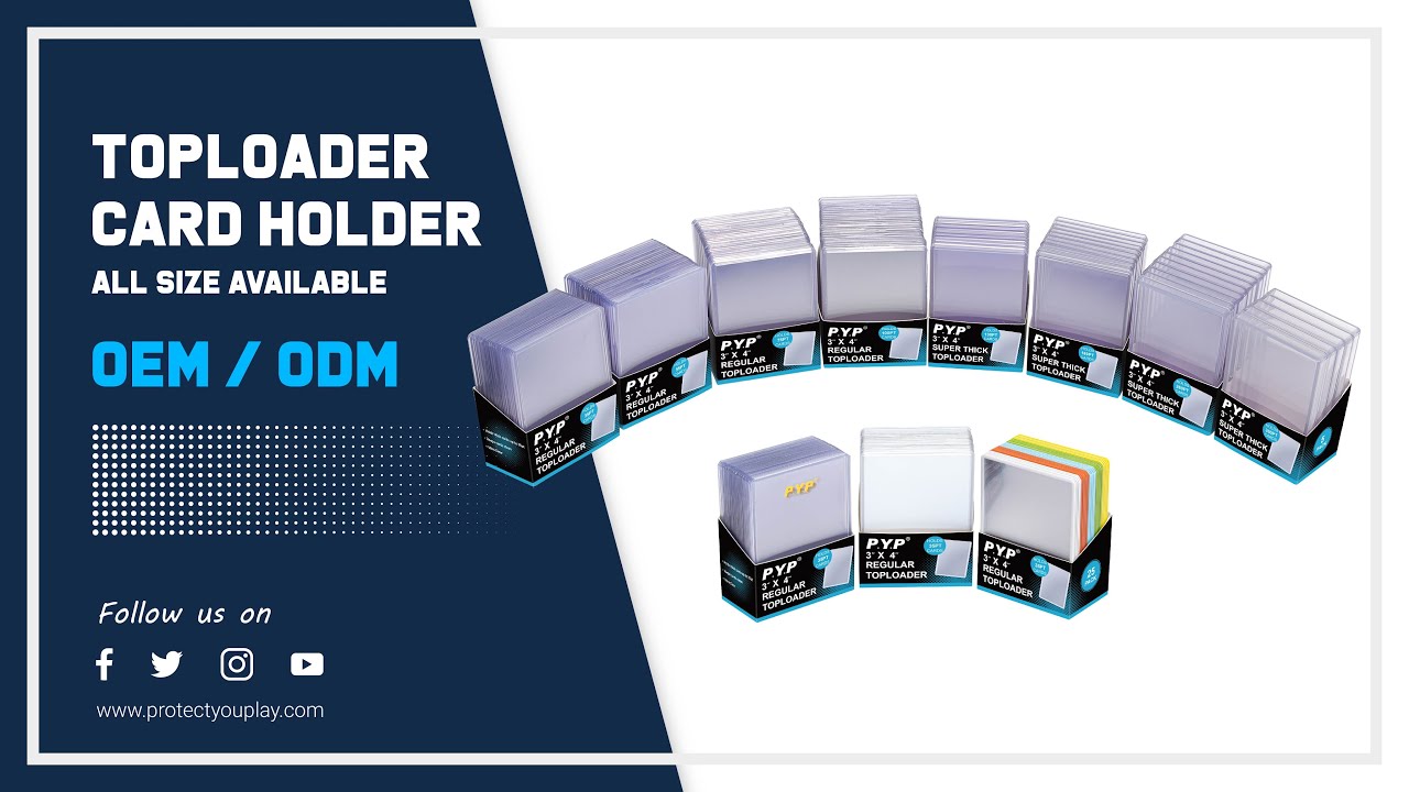 3" x 4" Toploader all Size Available - P.Y.P SUPPLIES - YouTube