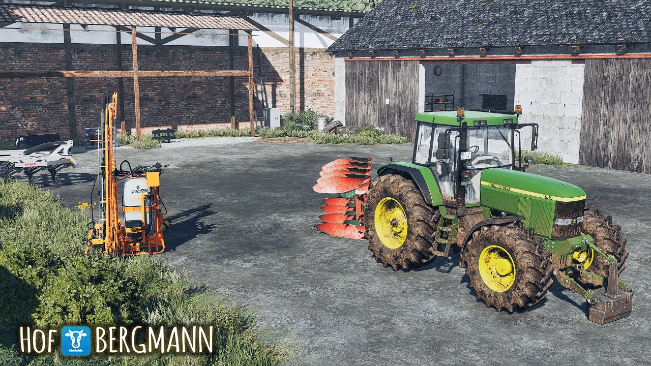 LS22 | Hof Bergmann 1.1.0.1 | #1 | JOHN DEERE 7810 am Pflug ...