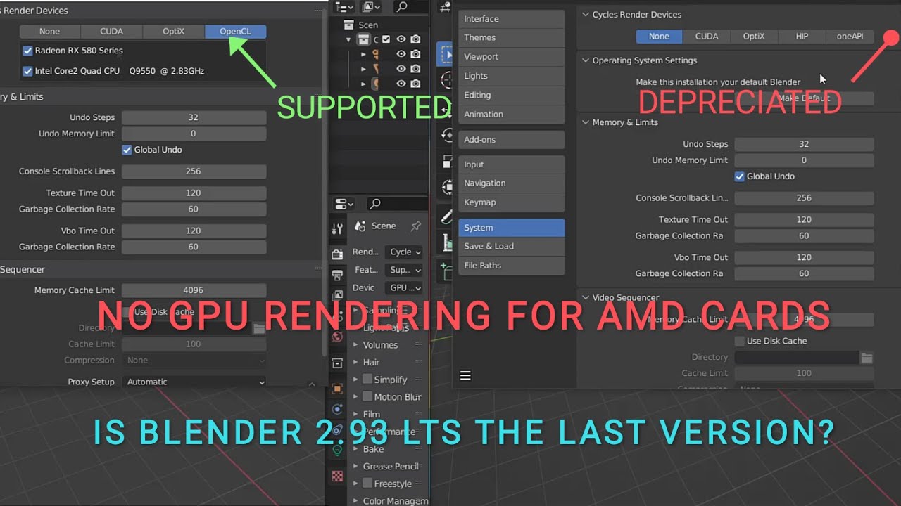 Last Blender Version 2.93 LTS for AMD Polaris architecture, for now?! # ...