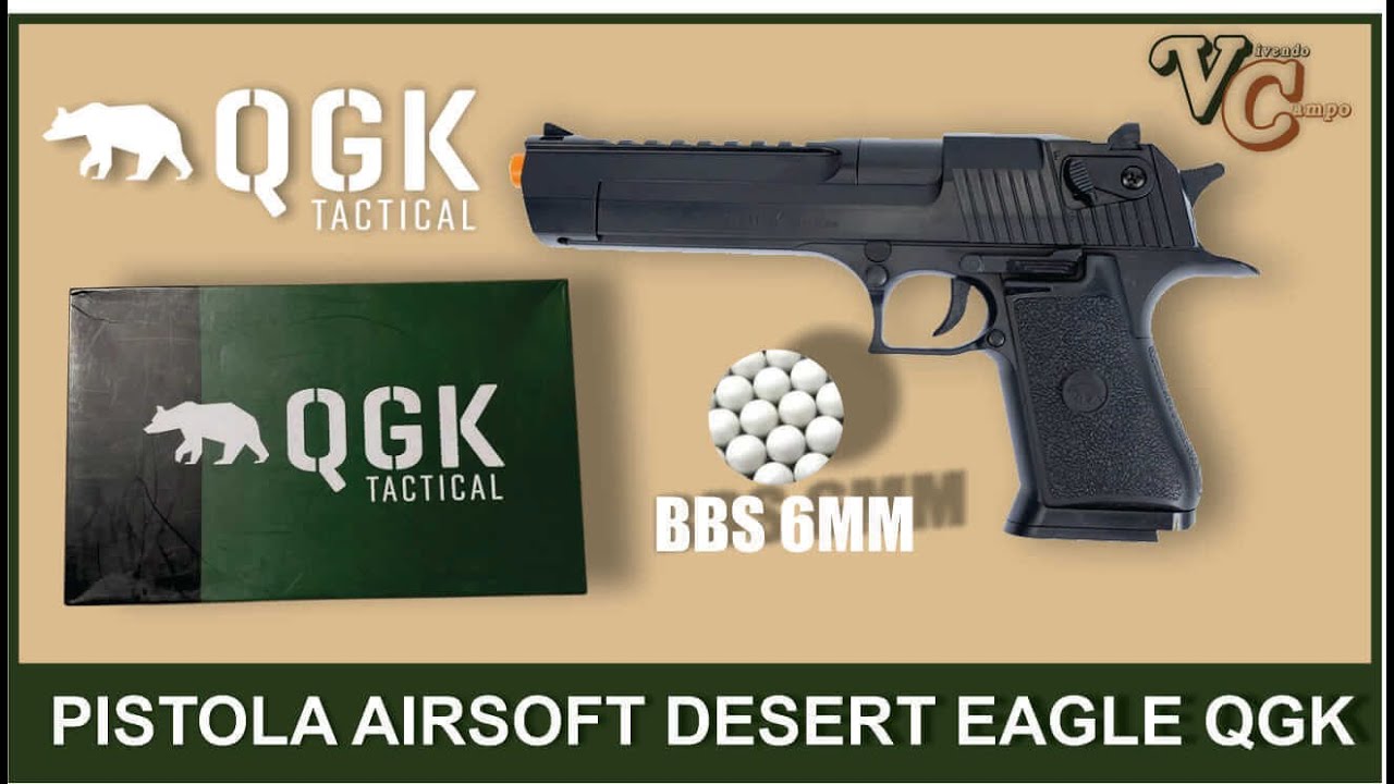 Pistola Airsoft Desert Eagle QGK 6MM Spring!! Simplesmente Top ...