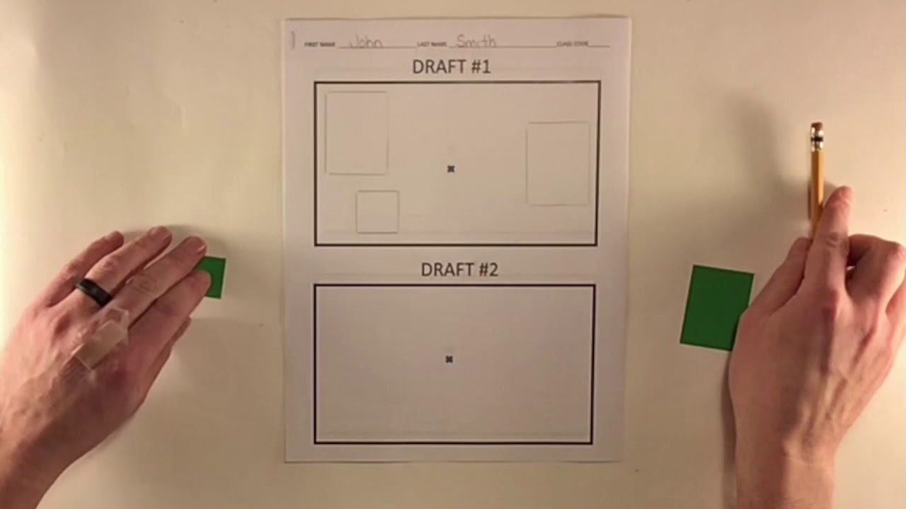 5TH GRADE 1PT PERSPECTIVE DRAFT WORKSHEET - YouTube