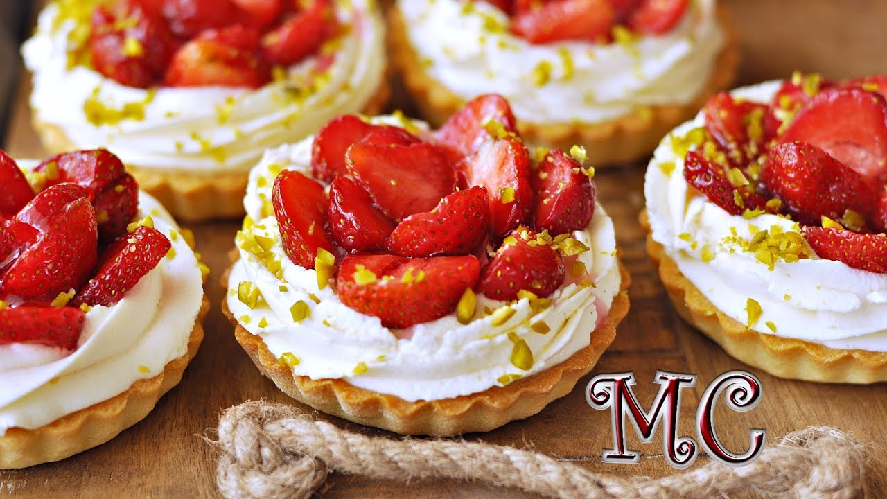 Tartaletki z truskawkami i kremem waniliowym - Mini Tarty Kruche ...