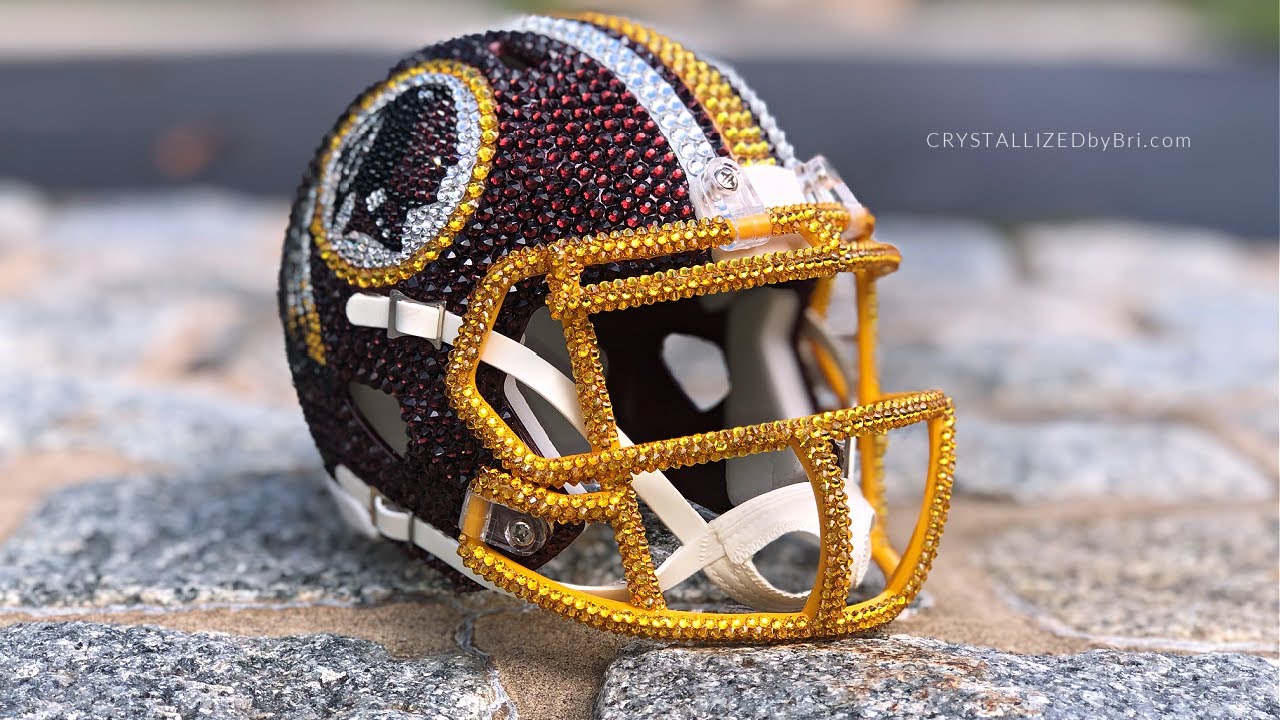 Washington Redskins Swarovski Crystal Mini Football Helmet Crystallized ...