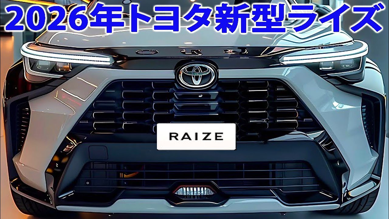 2026年トヨタ新型ライズ新デザイン新登場！ついに量産モデルが漏れた、 フルモデルチェンジ情報！ - YouTube