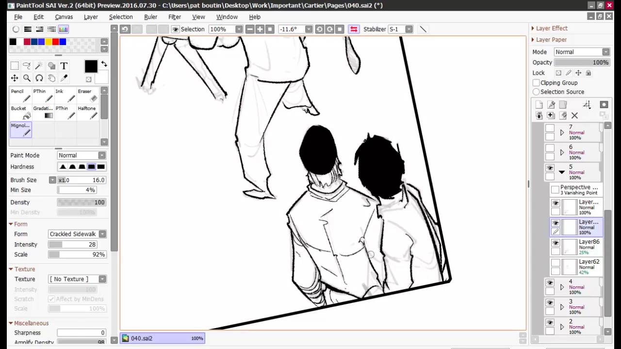 Inking Process 2016-09-27... - YouTube