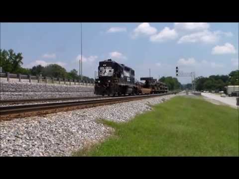 NS 5109 leads NS 981 w tanks! Irondale AL 7-27-14 - YouTube