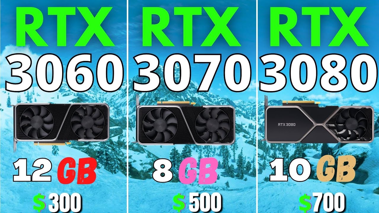 RTX 3060 vs RTX 3070 vs RTX 3080 - Test in 6 games | 1080p - YouTube
