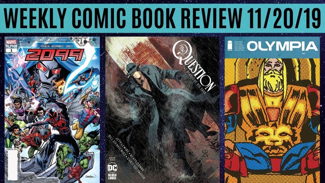 Weekly Comic Book Review 11/20/19 - YouTube