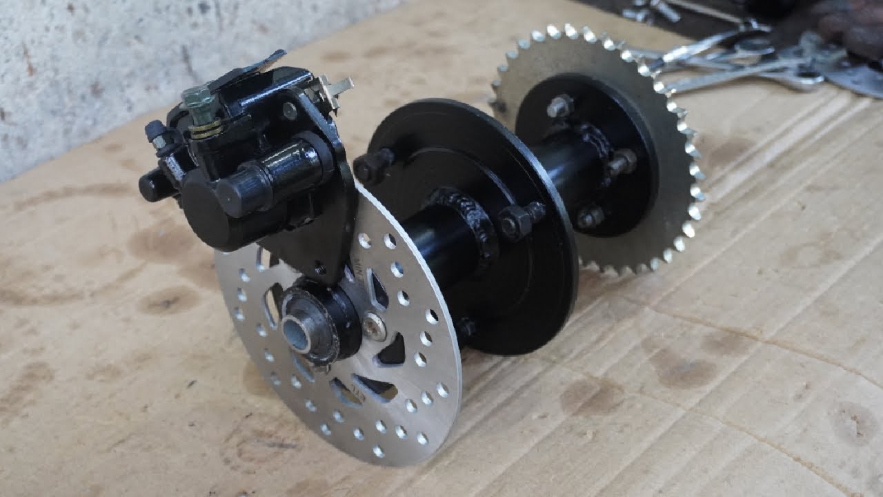 How to make off road Motorcycle Rear Hub - YouTube