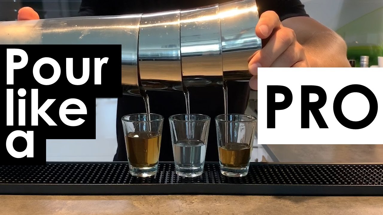 Multiple Pour using 4 shakers (3 shots) - YouTube