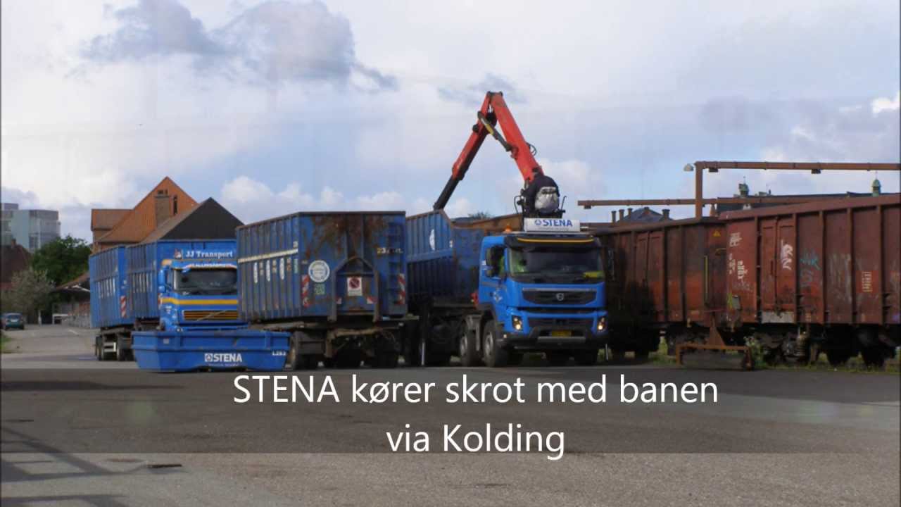 Stena skrot til Sverige fra Kolding - YouTube