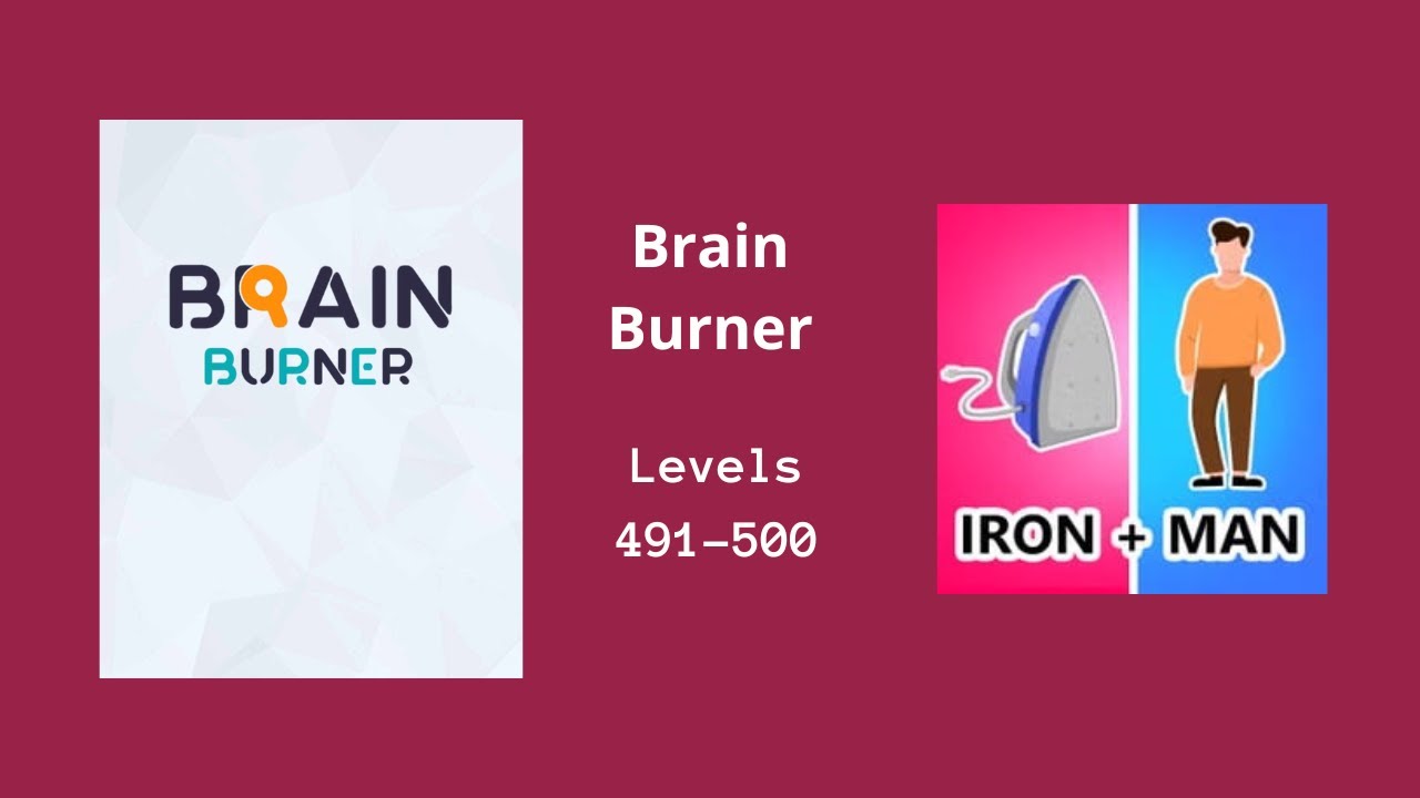 Brain Burner: Word Brain Riddle | Levels 491-500 - YouTube