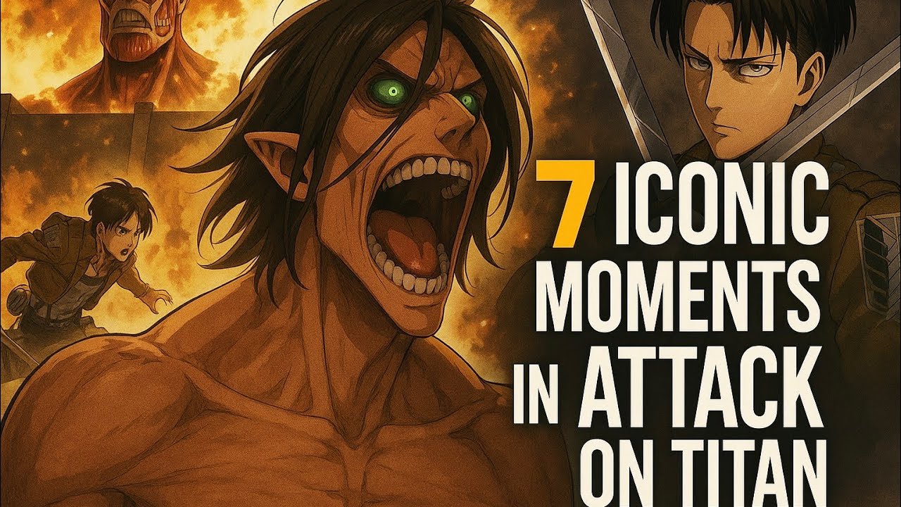 Top 7 ICONIC Attack on Titan Moments - YouTube