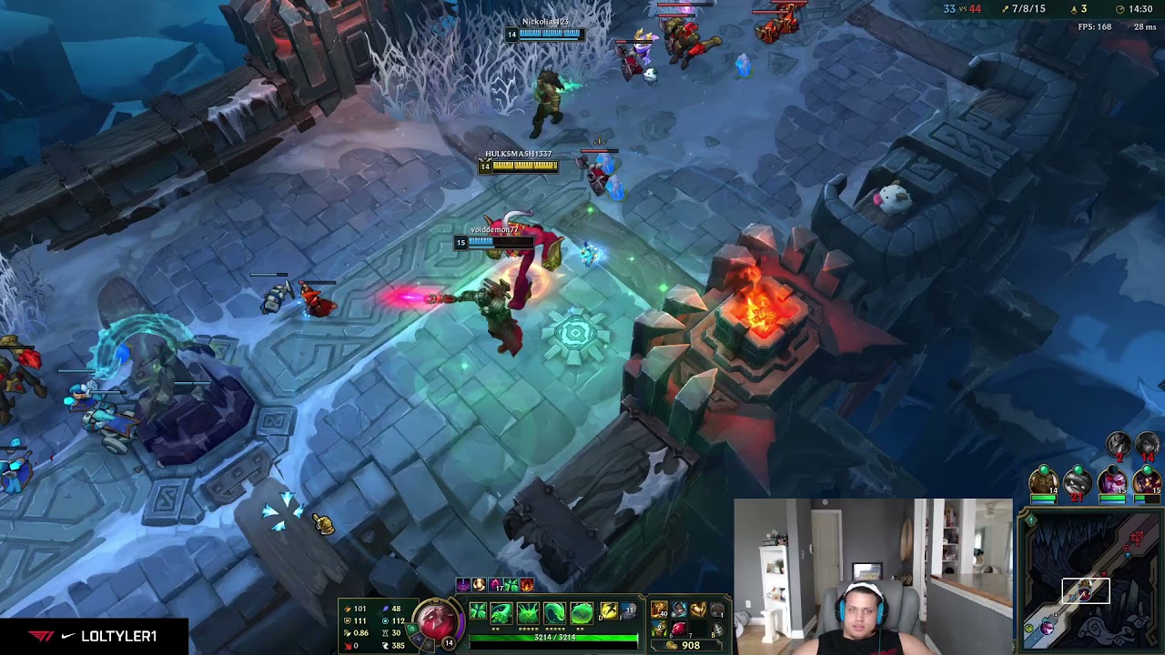 Tyler1 raging at his team in ARAM - YouTube