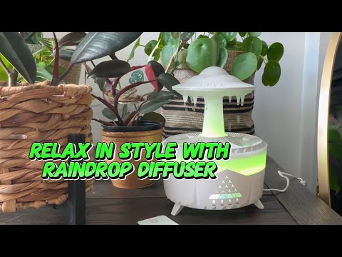 UFO Raindrop Diffuser: Stylish Humidifier & Aromatherapy #diffuser # ...