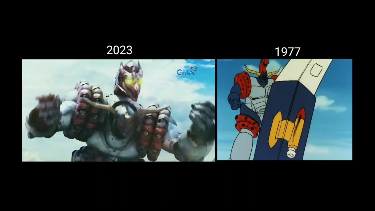 Voltes V vs Dainegu (Daiga + Negg) beast fighter (2023 vs 1977 ...