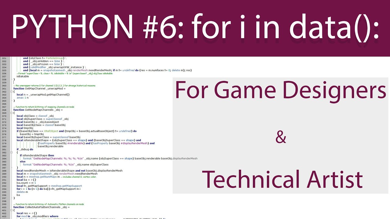 Game Programming Series Python Intro To For Loop 6 Youtube 7374