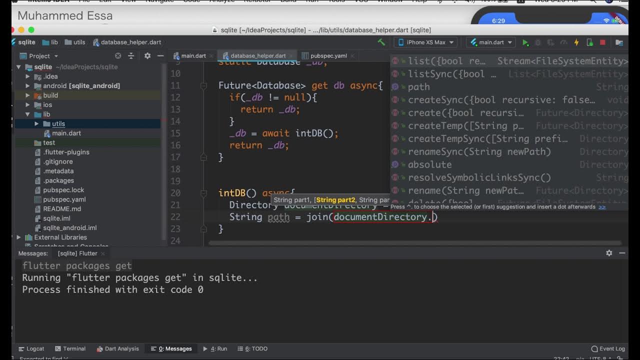 30 Flutter SQLite database helper - YouTube