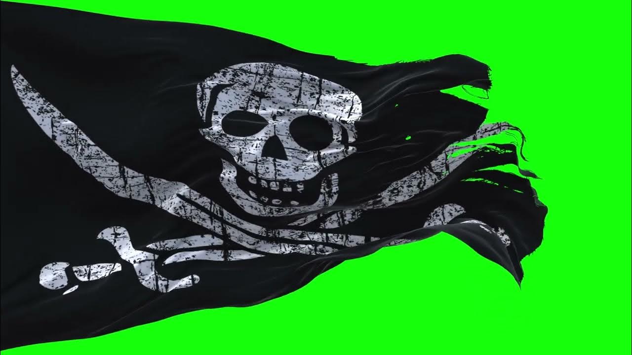 GREEN SCREEN - Pirate Flag [FREE USE] - YouTube