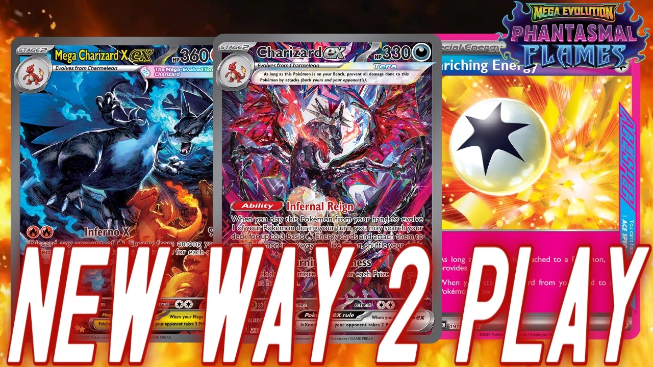 NEW way to Play Charizard ex Deck with Mega Charizard X ex | PTCGL ...