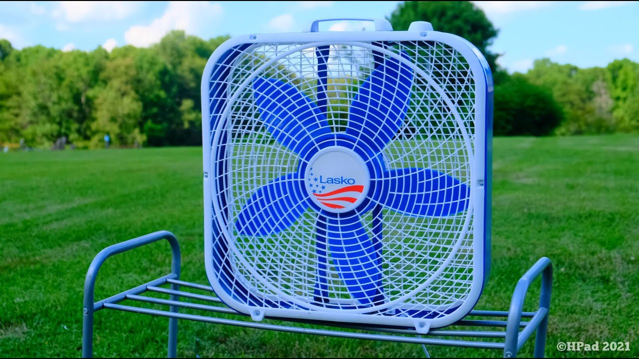 Lasko Limited Edition Red, White & Blue Box Fan - YouTube