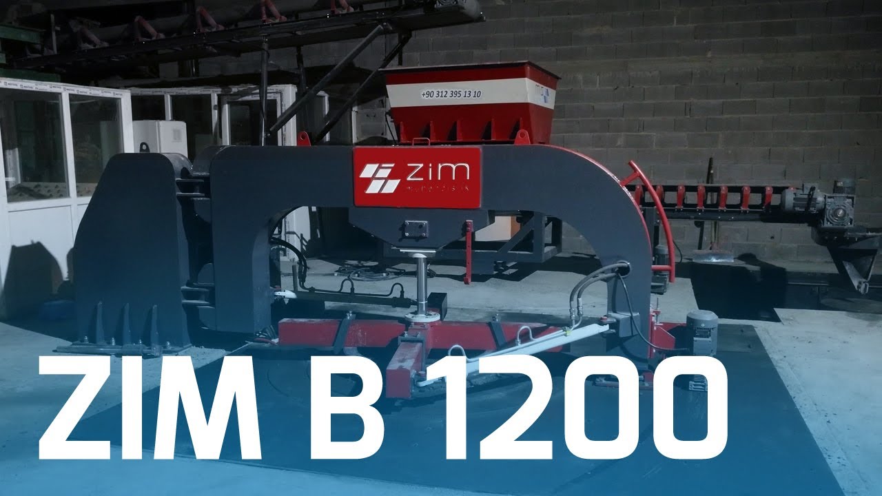 ZIM B 1200 Concrete Manhole, Ring and Conic Making Machine - YouTube