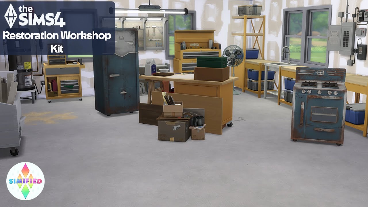 Restoration Workshop Kit Overview | The Sims 4 - YouTube