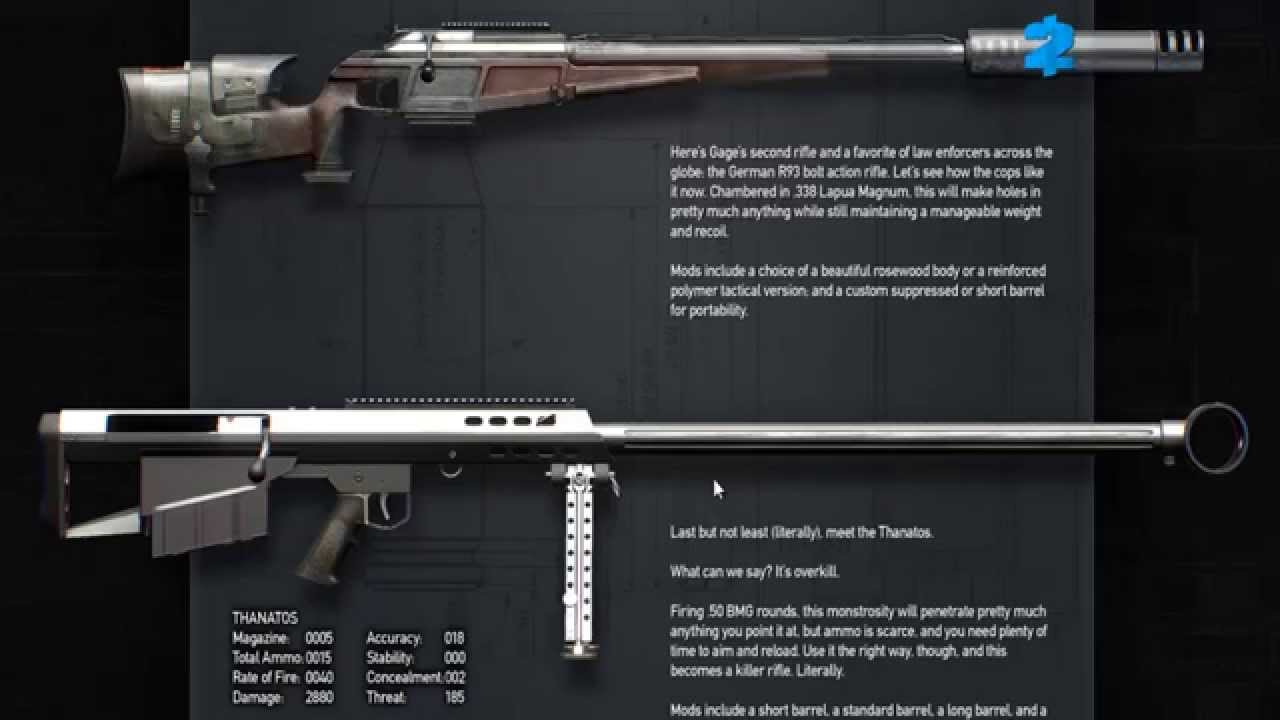 Payday 2: Gage Sniper Pack DLC (Day 2- Rifles!) - YouTube