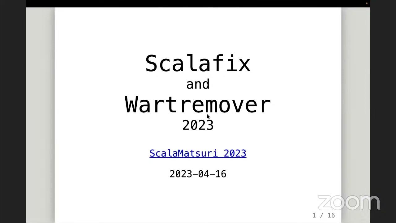 Scalafix and Wartremover by xuwei-k - YouTube