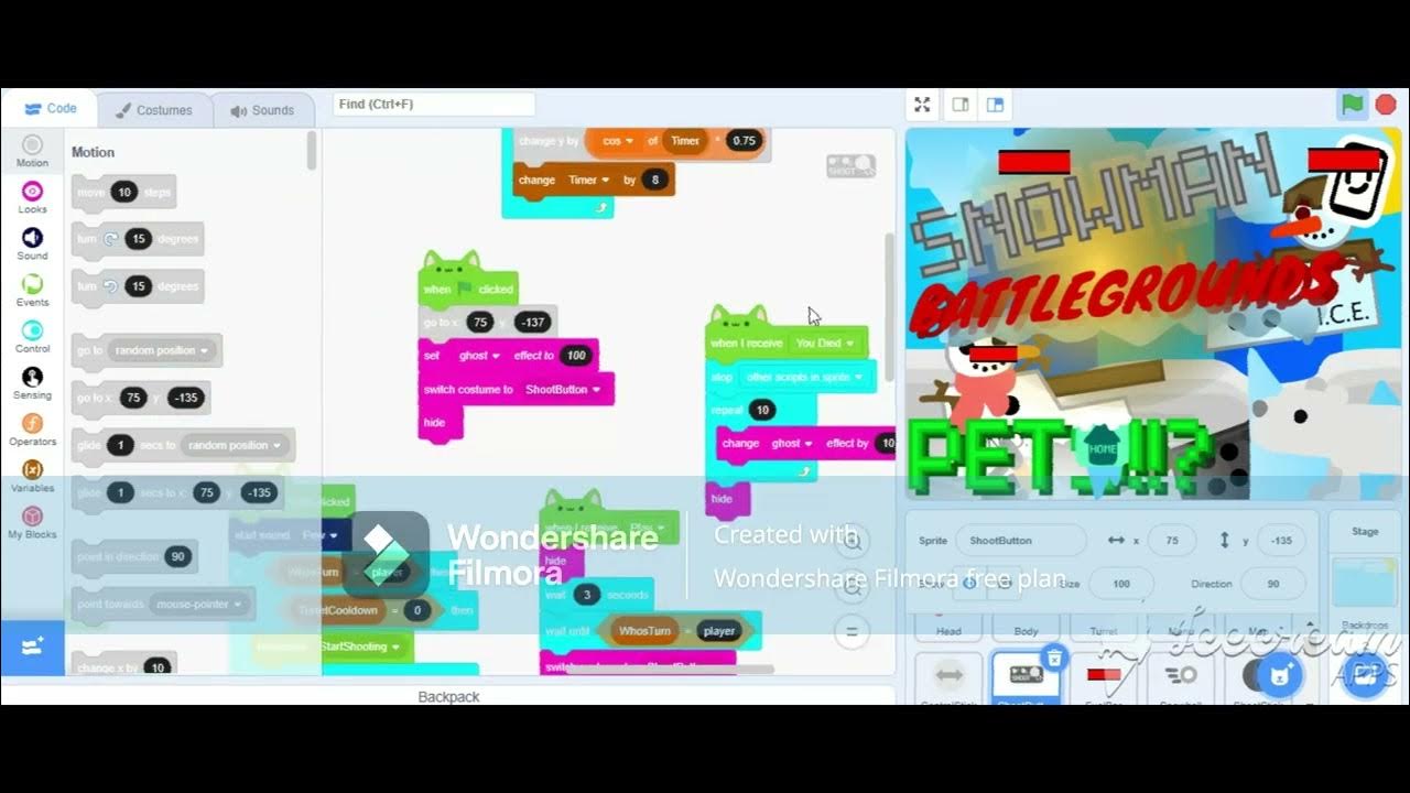 HOW TO MAKE A SNOW SHOOTER GAME IN SCRATCH 3//PART-2//BY MOUSREE//TUTORIAL VIDEO! - YouTube