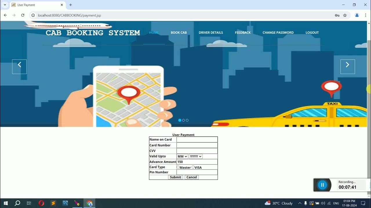 CAB BOOKING SYSTEM - YouTube