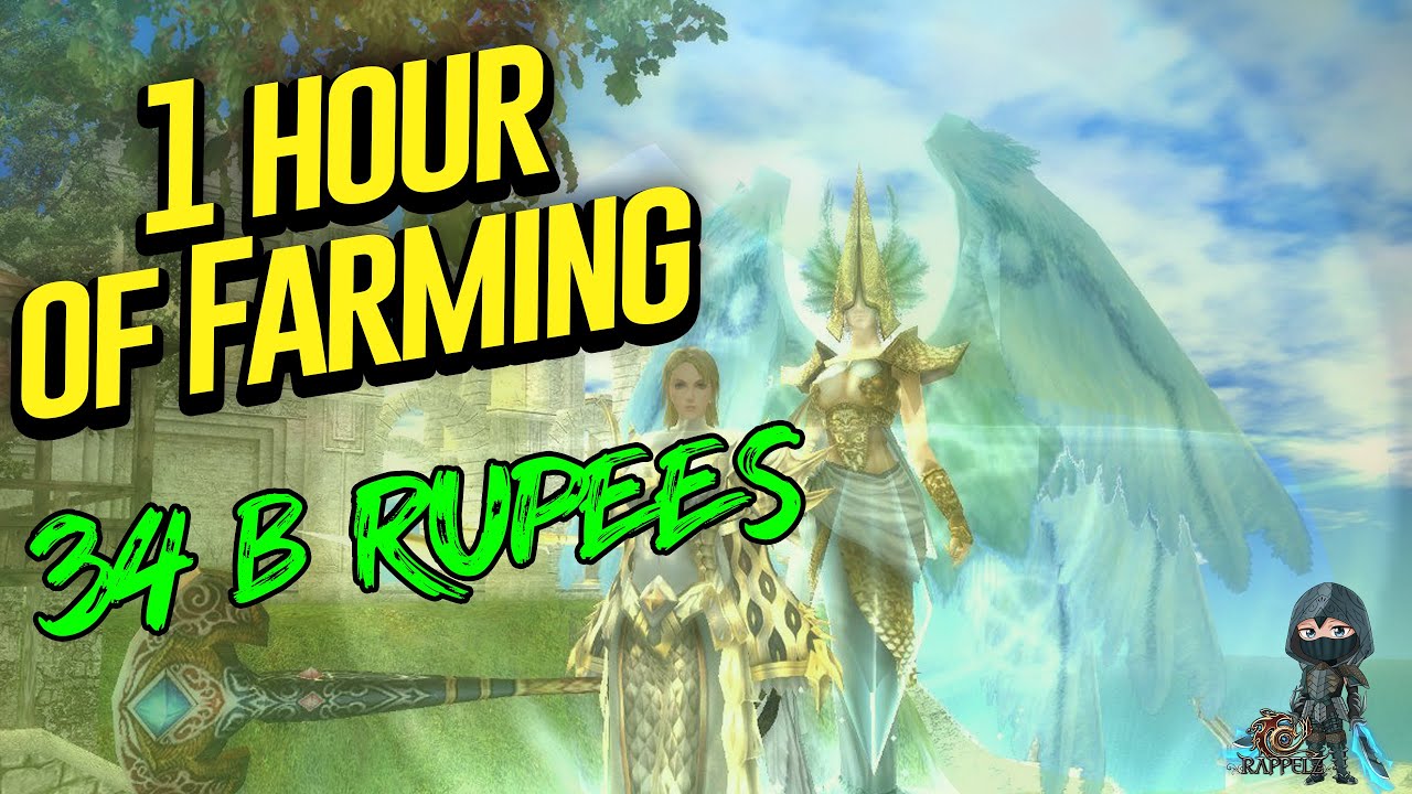 34b Rupees | 1 hour Farm | 4x Speed #rappelz - YouTube