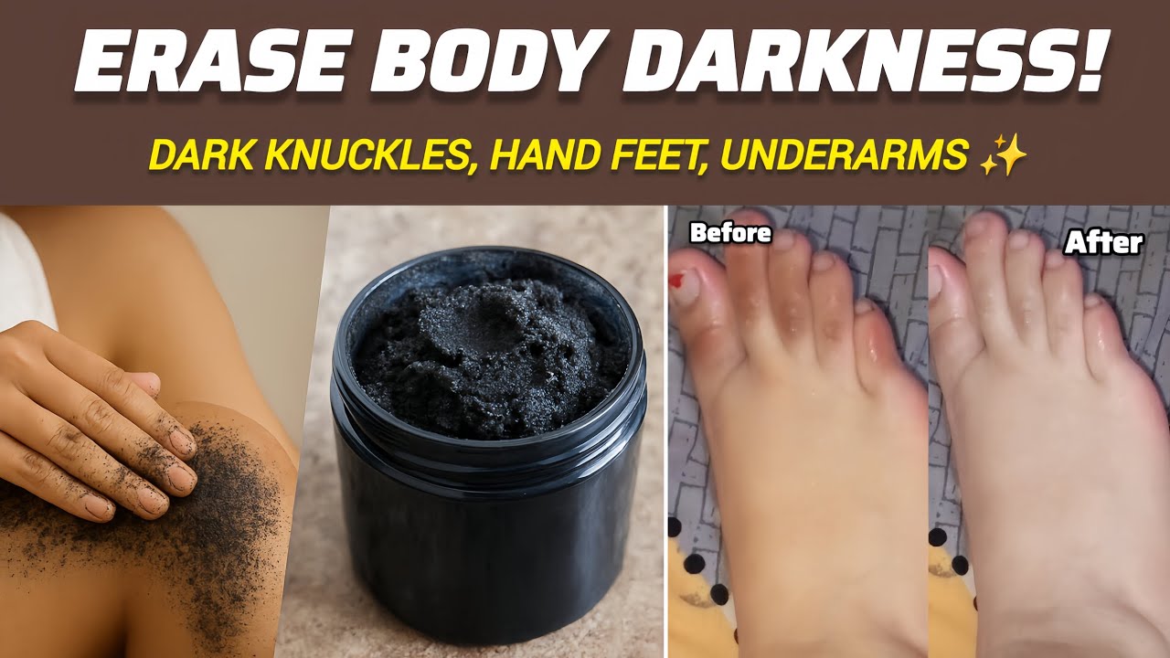 "Best Charcoal Body Scrub for Dark Knuckles, Underarms & Neck | Visible ...
