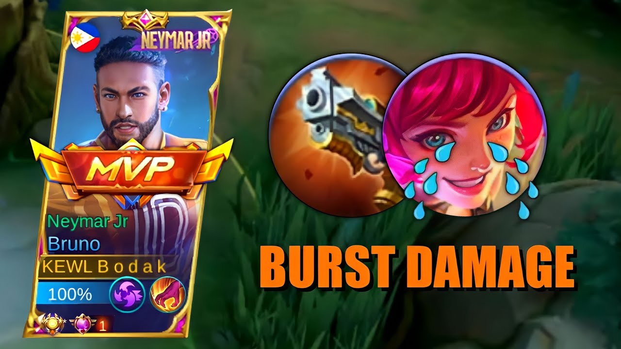 BRUNO BURST DAMAGE BUILD | BRUNO BEST BUILD AND EMBLEM - MLBB - YouTube