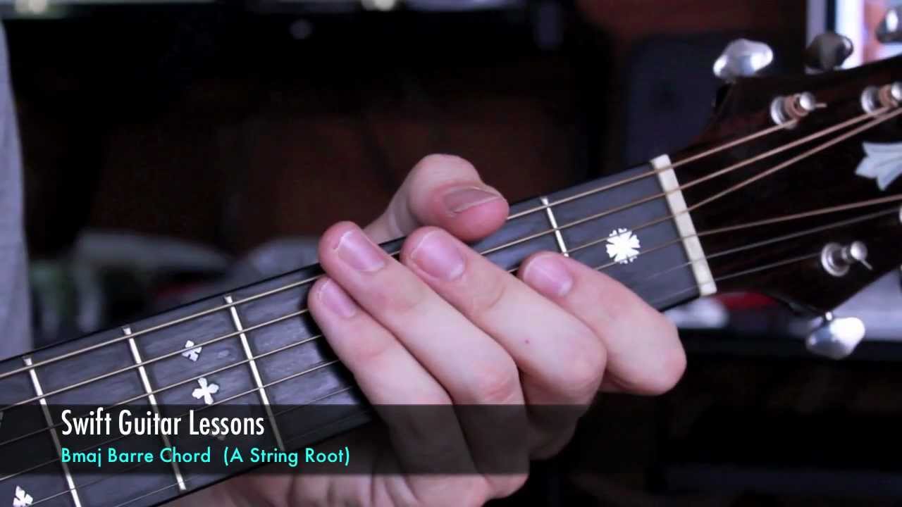 Bmaj Barre Chord Lesson - Essential Guitar Chords - YouTube