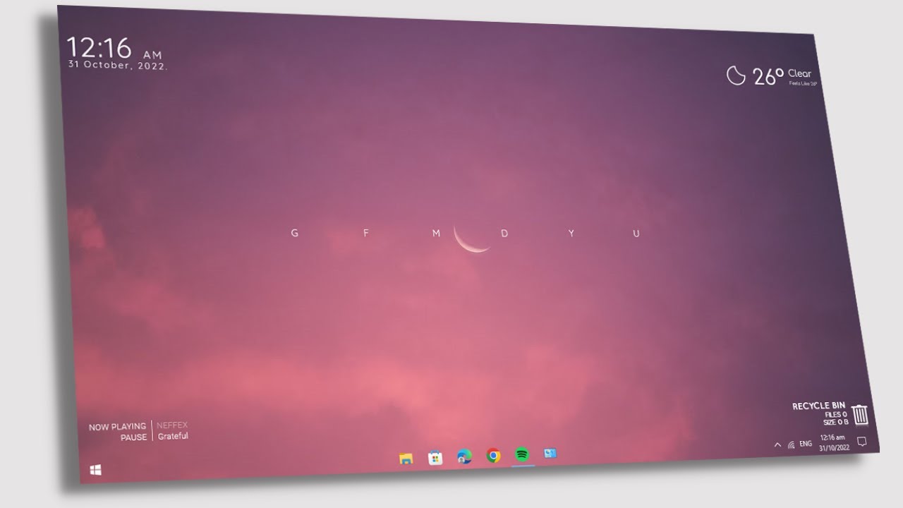 Make your desktop look Aesthetic💗 - Clean Desktop - YouTube
