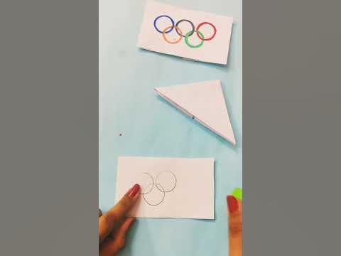 How to Draw the Olympic Rings | Olympic | Olympic Games Rings - YouTube