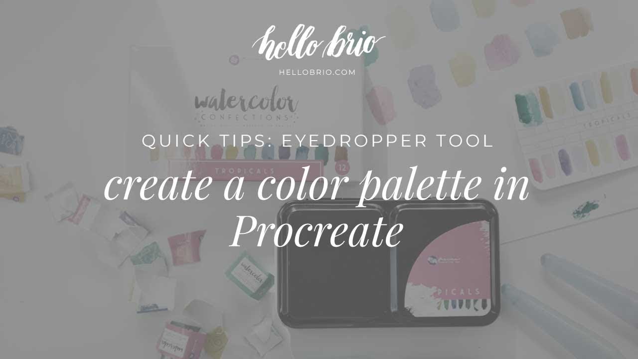 How To Create A Color Palette In Procreate Using The Eyedropper Tool how-to-create-a-color-palette-in-procreate-using-the-eyedropper-tool
