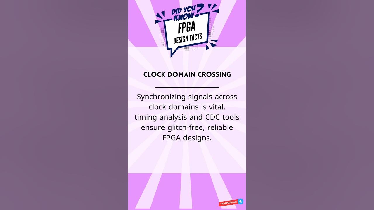 Clock Domain Crossing in FPGA | FPGA Design Facts | TheFPGAman - YouTube