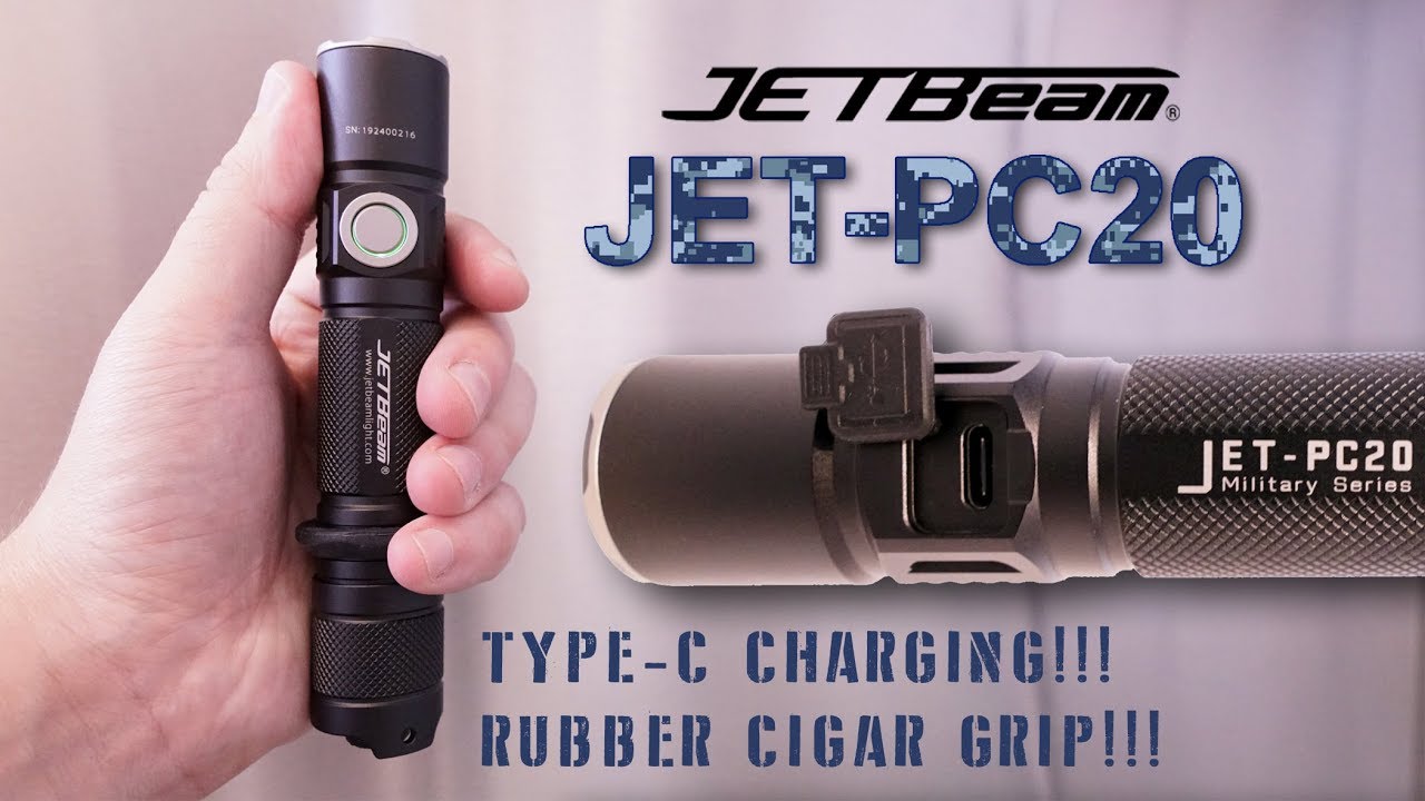 JETBeam JET-PC20 - Military Series - 1800 Lumen Flashlight - YouTube