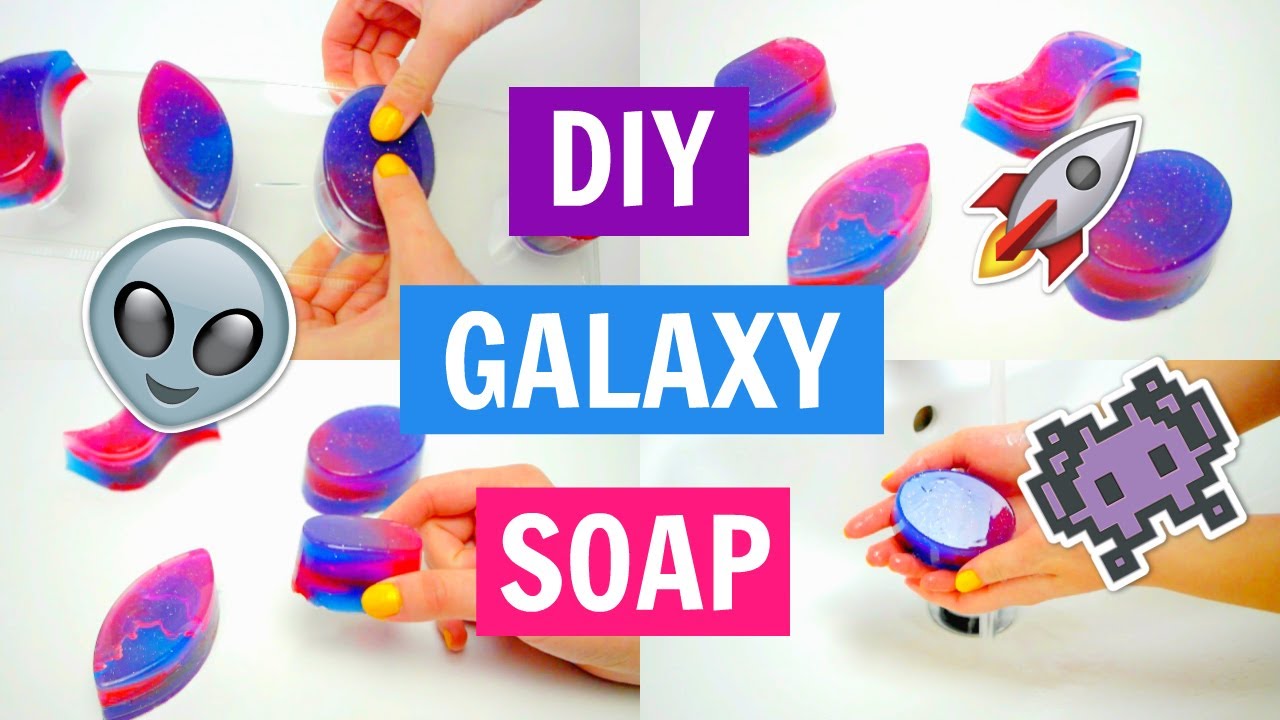 DIY - How to make GALAXY SOAP ! Very easy ! | LifeAsNastia - YouTube
