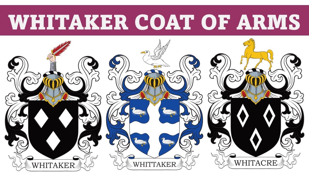 Whitaker Coat of Arms & Family Crest - Symbols, Bearers, History - YouTube