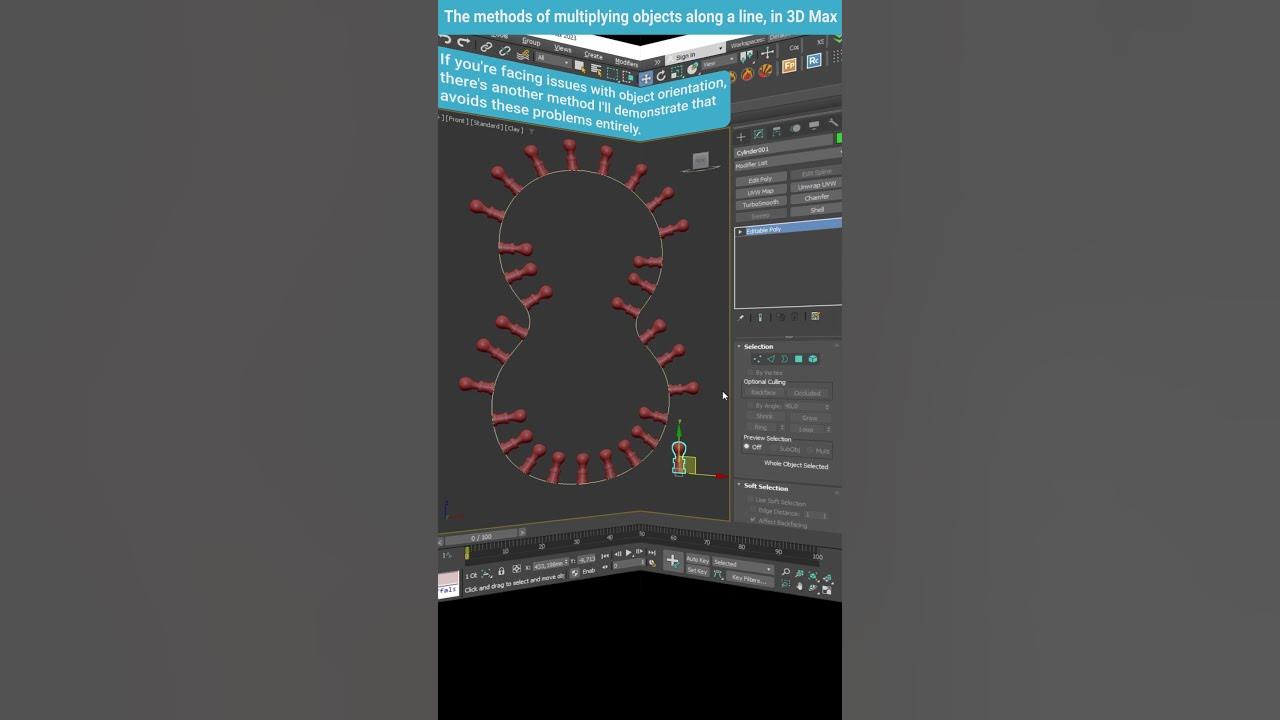 Mastering Object Duplication Along a Path in 3Ds Max: Two Methods Explained #shorts #3dsmax # ...