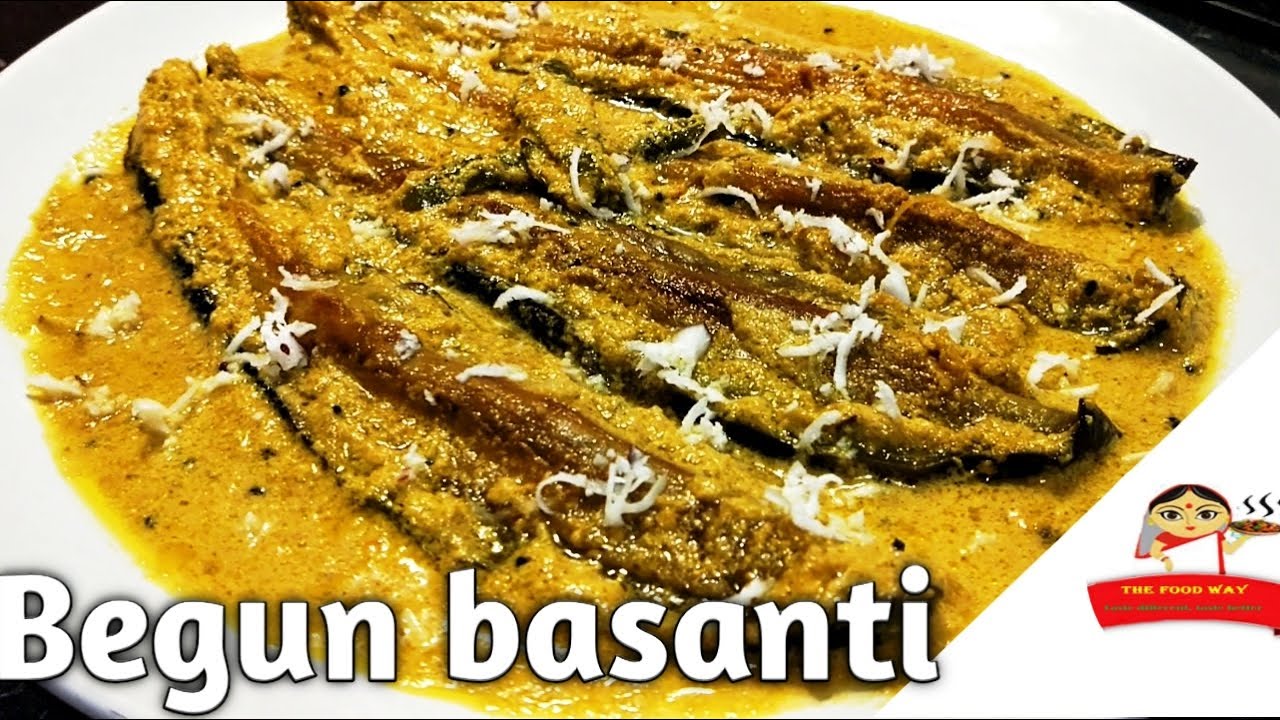 Begun basanti recipe | Niramish begun recipe in bengali - YouTube