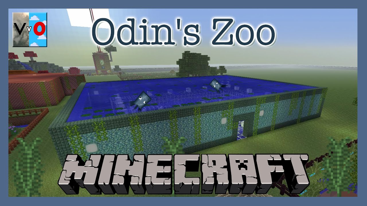 Odin's Minecraft Zoo - Creative Gameplay part 11 - Squid Enclosure ...